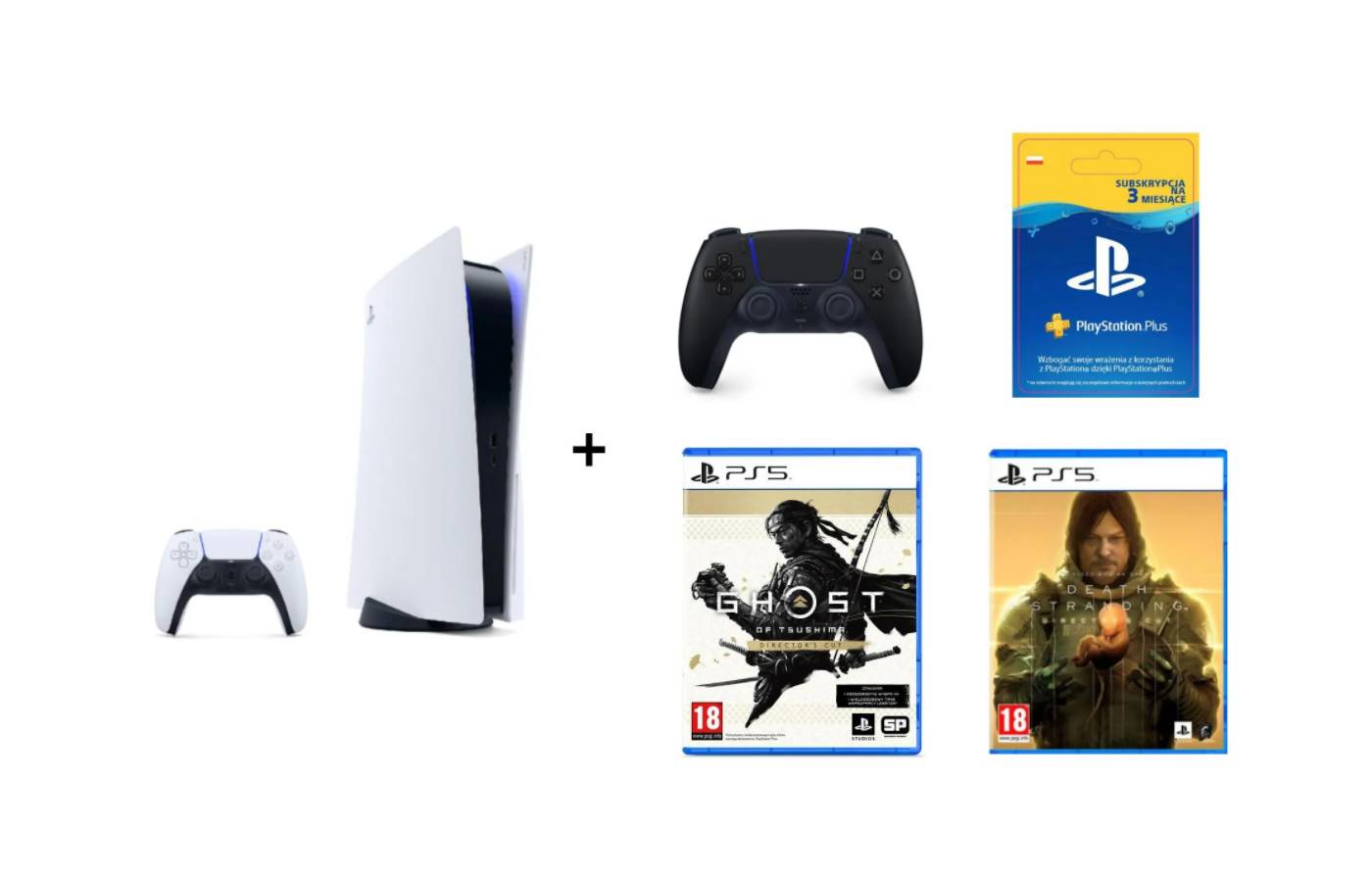 PlayStation 5 + gry + PS Plus na rok w Neonet - nowe zestawy od ręki!